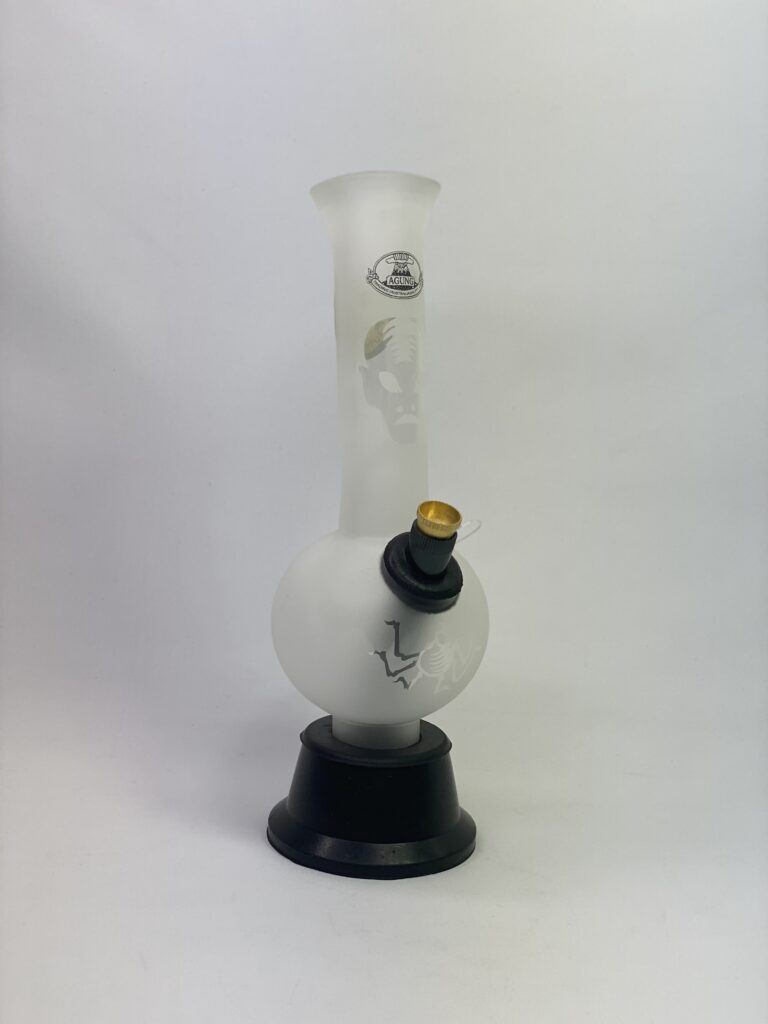 Agung Frosted 'Alien/Skull/Face' Medium 25cm - East Coast Bongs