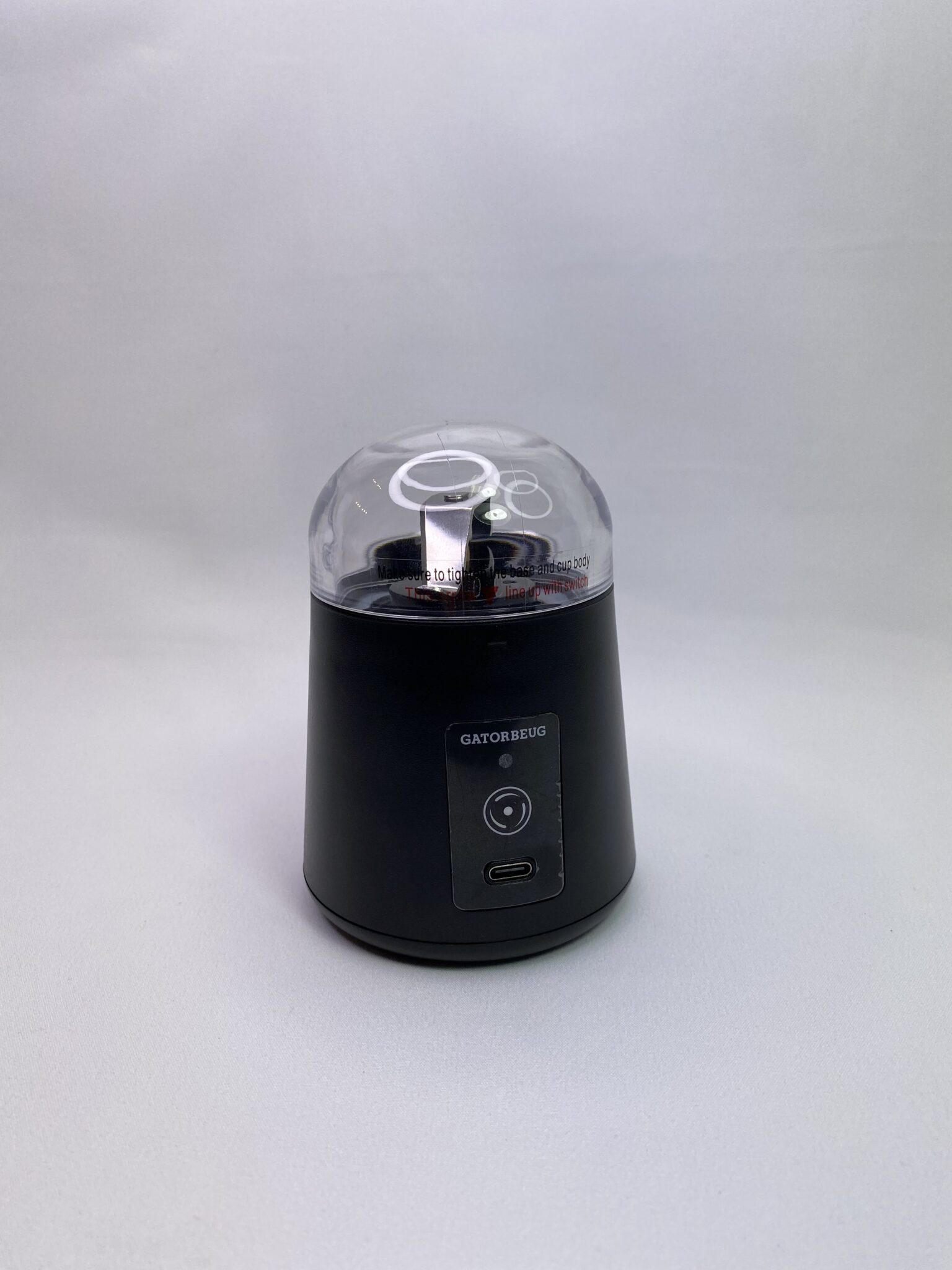 Gatorbeug Mini Muzz Electric Portable Grinder Black - East Coast Bongs