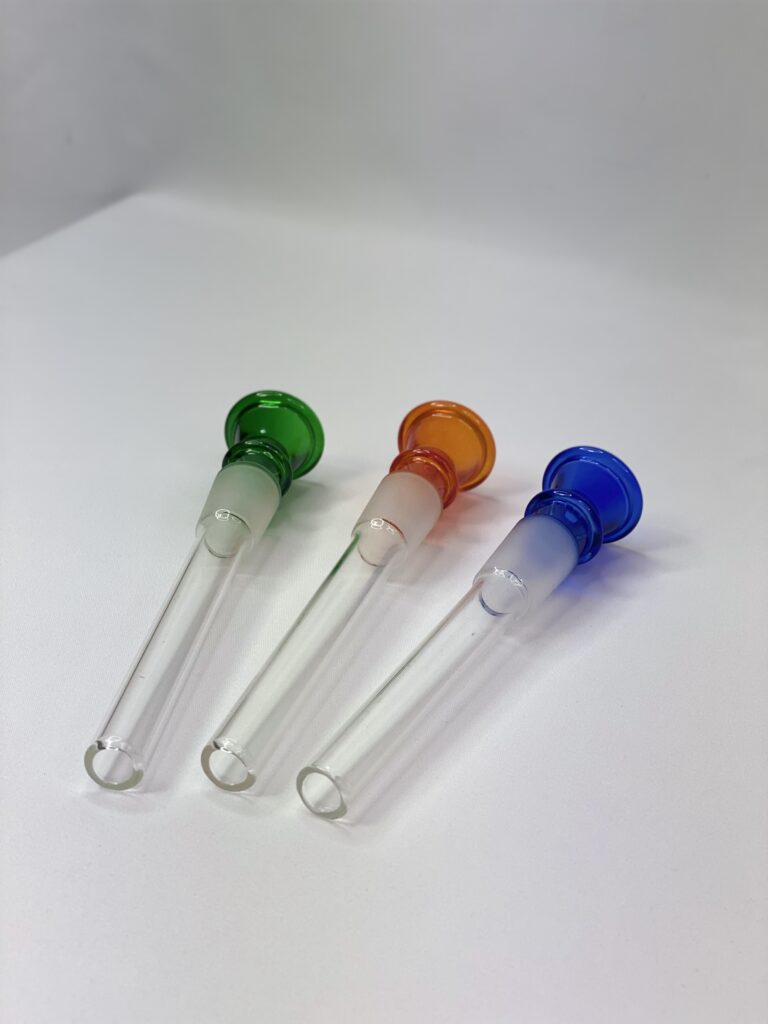 Two in One Glass Cone Piece and Stem (Coloured Cone) - East Coast Bongs