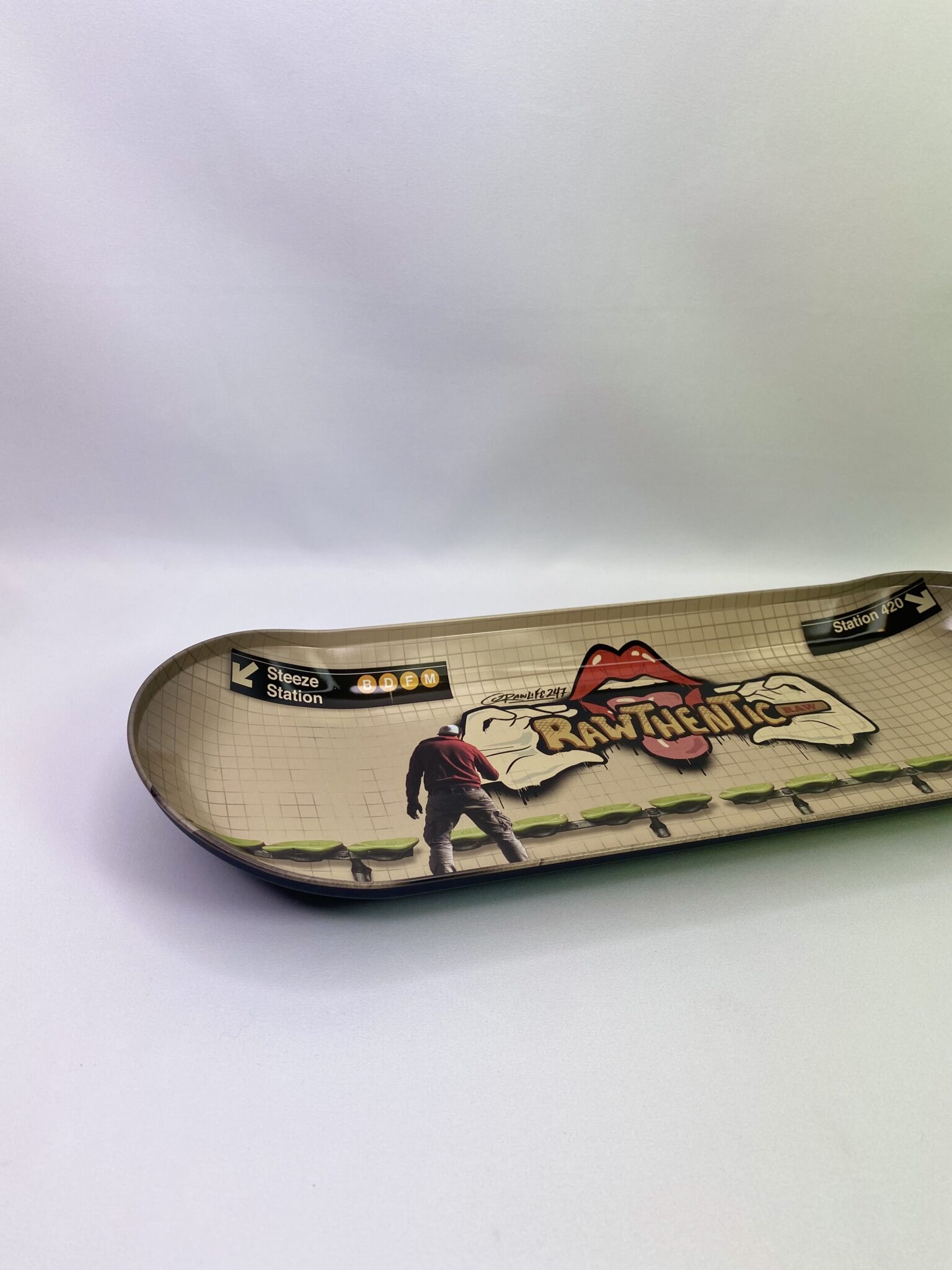 RAW Train Skate Deck Rolling Tray - East Coast Bongs