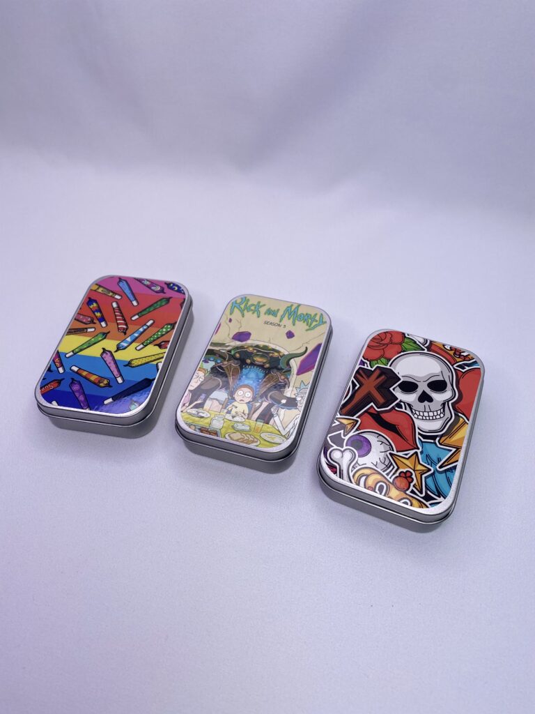 Metal Tin Small (Assorted Designs) - East Coast Bongs