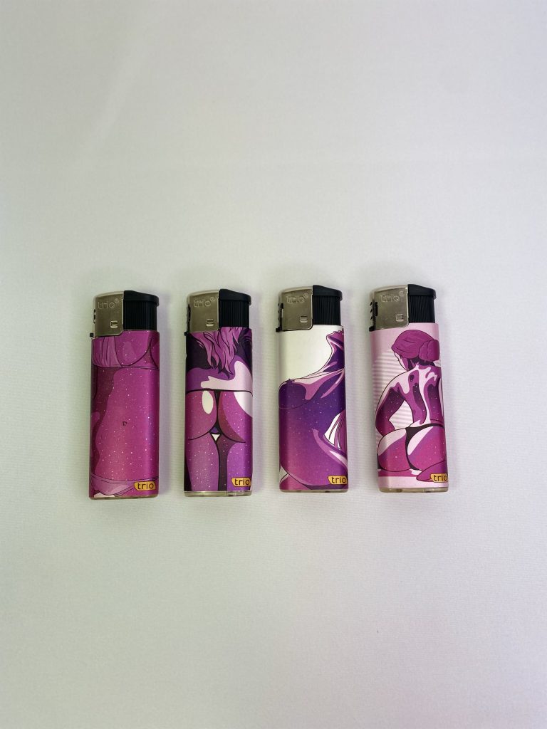 Refillable Lighter Girl Designs - East Coast Bongs