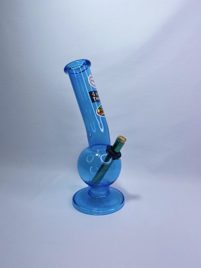 MWP Medium Bent Bubble 28cm Blue - East Coast Bongs