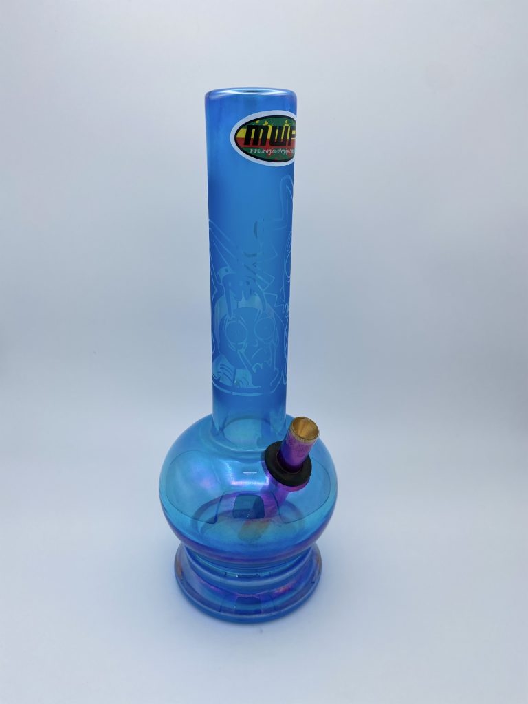MWP Blue Rick and Morty Bonza 31cm - East Coast Bongs