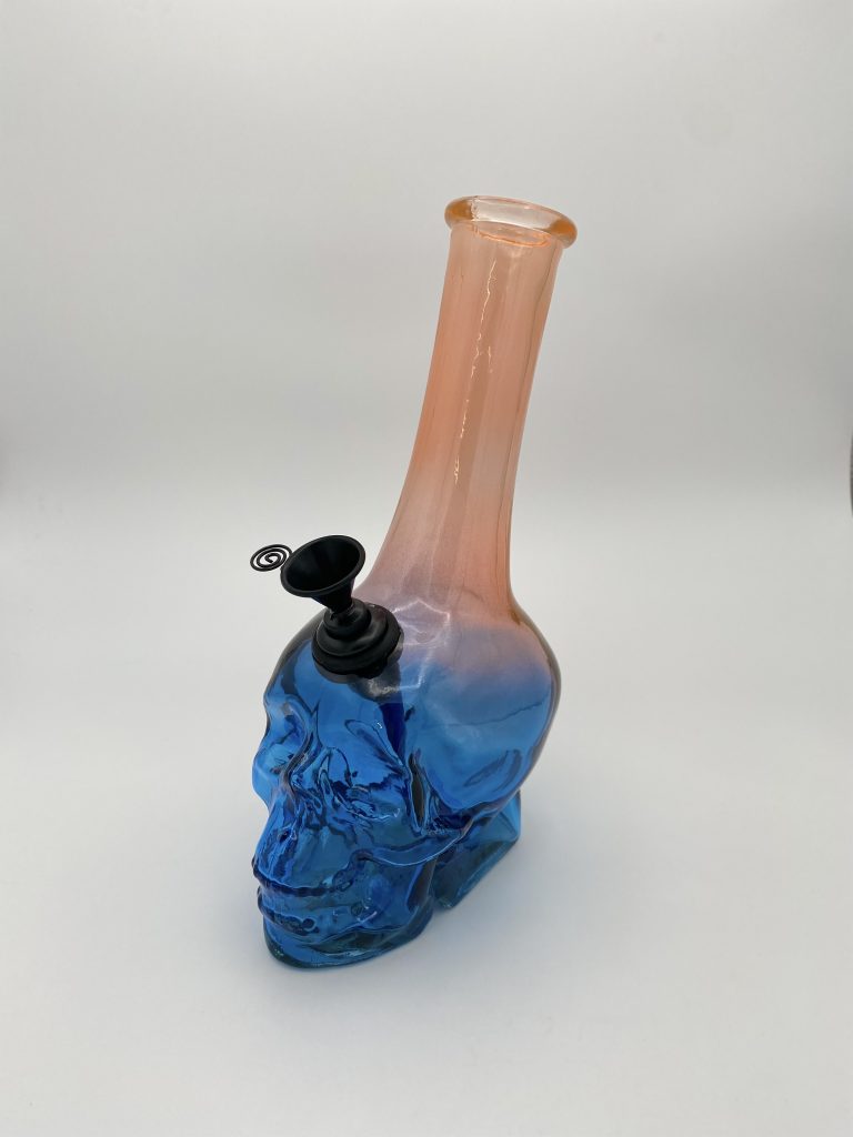 MWP Large Glass Skull Bong 23cm - East Coast Bongs