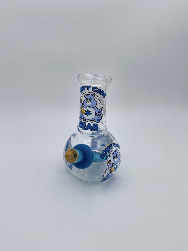 MWP Small Bonza 'Blue Care Bear' Bong 15cm - East Coast Bongs