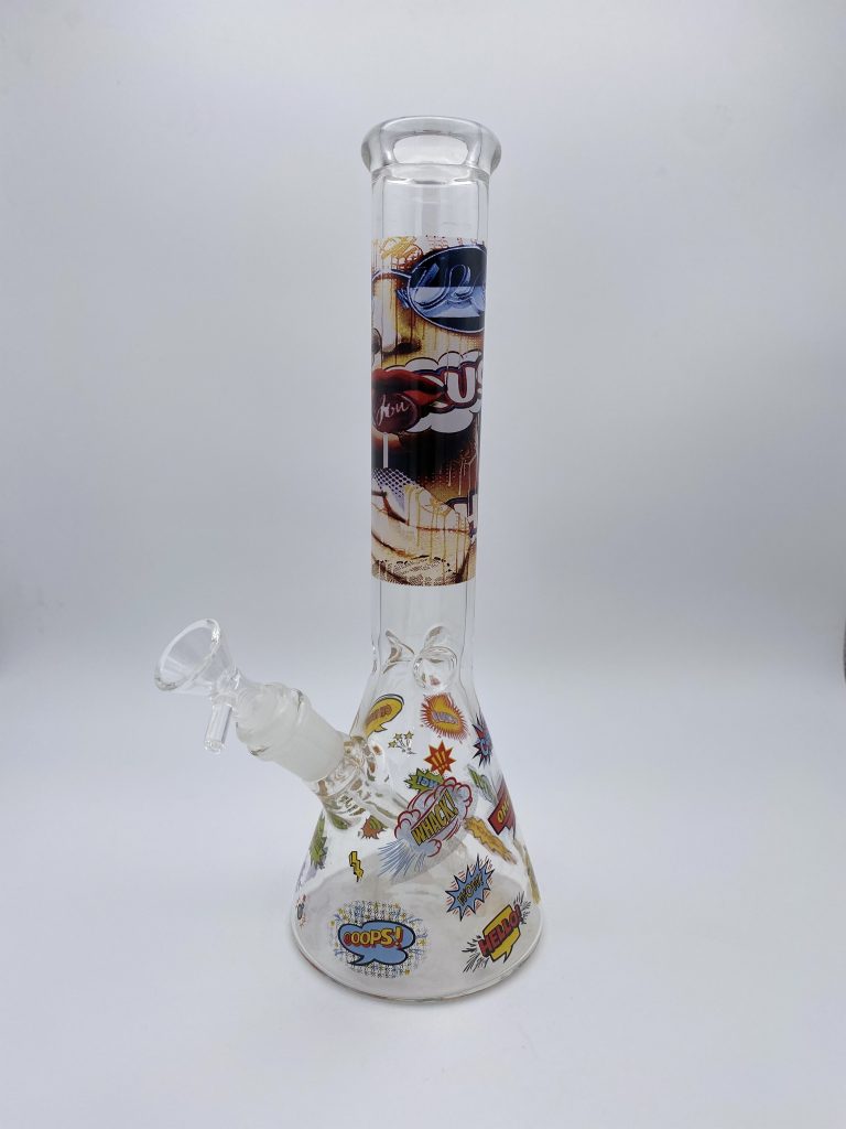 Pop Art Medium Beaker Bong 28cm - East Coast Bongs