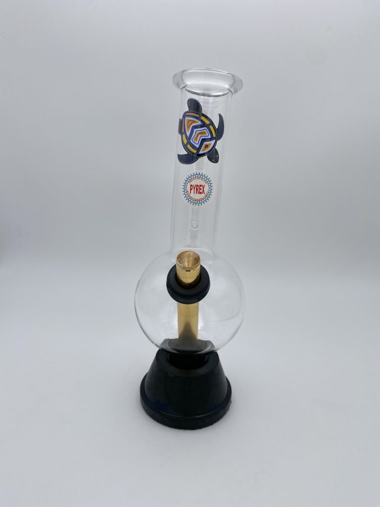 Pyrex Medium Bonza Bubble ‘Turtle’ Bong 26cm - East Coast Bongs