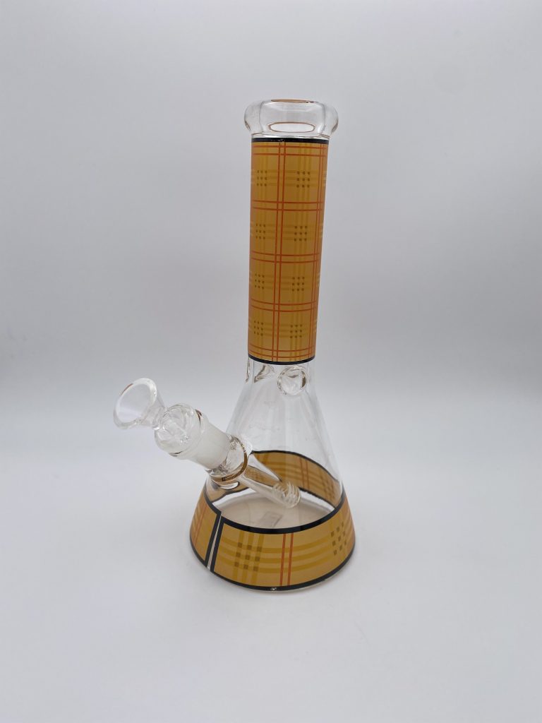 Yellow Tiles Medium Beaker Bong 28cm - East Coast Bongs