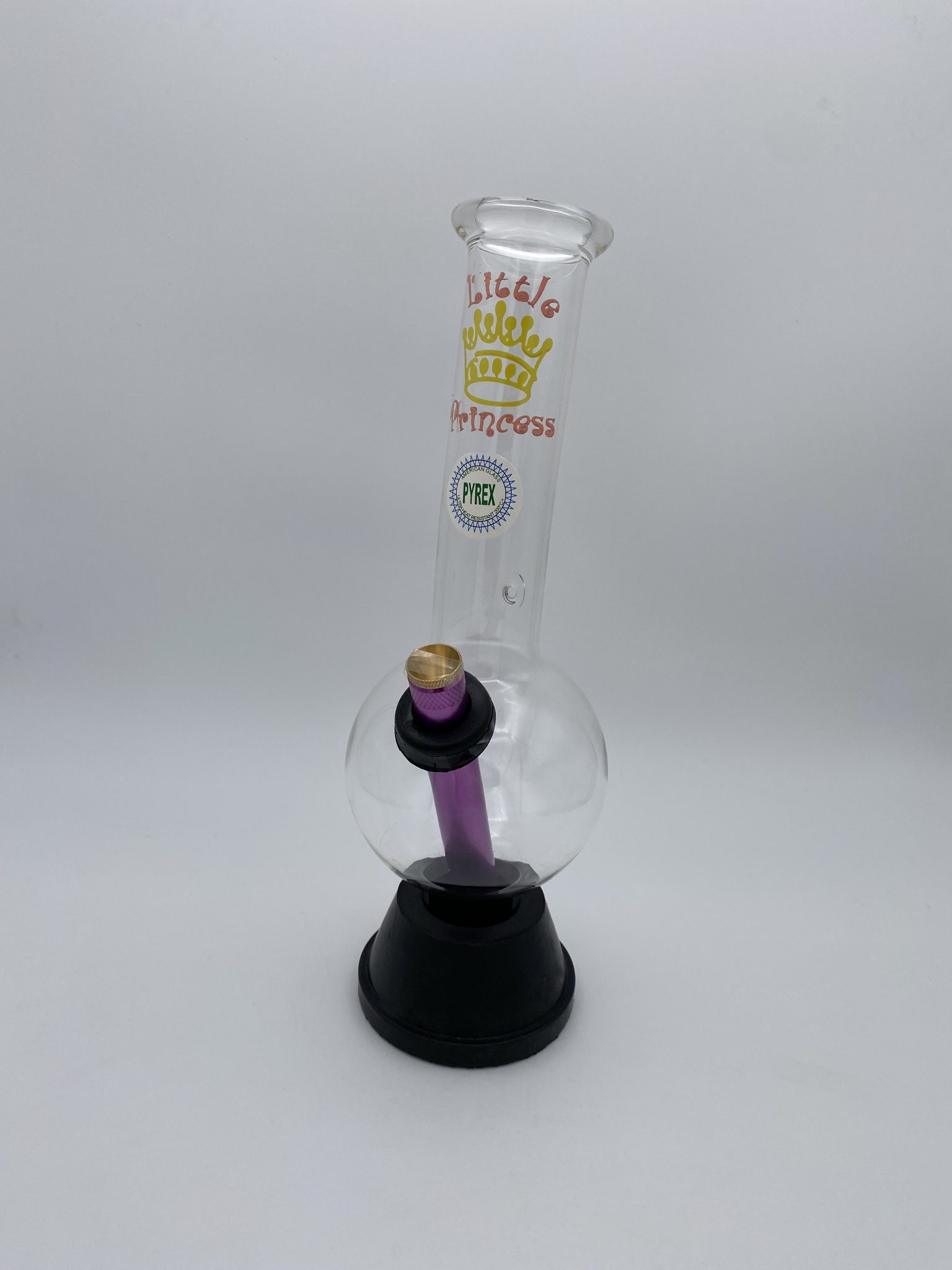 Pyrex Medium Bonza Bubble 'Little Princess' Bong 26cm - East Coast Bongs
