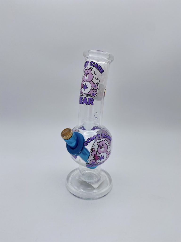 MWP Small Bonza Bubble 'Purple Care Bear' Bong 20cm - East Coast Bongs