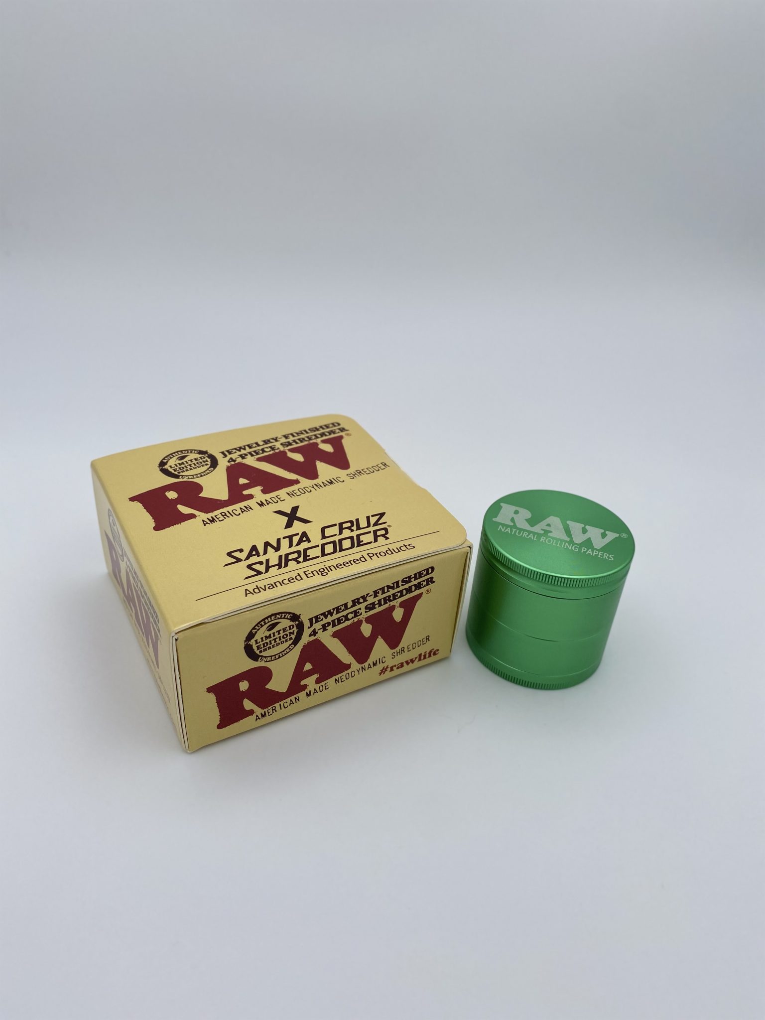 RAW x Santa Cruz 4-Piece 50mm Grinder - East Coast Bongs