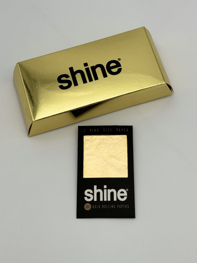 Shine 24K Gold Rolling Paper King size 1-sheet pack - East Coast Bongs