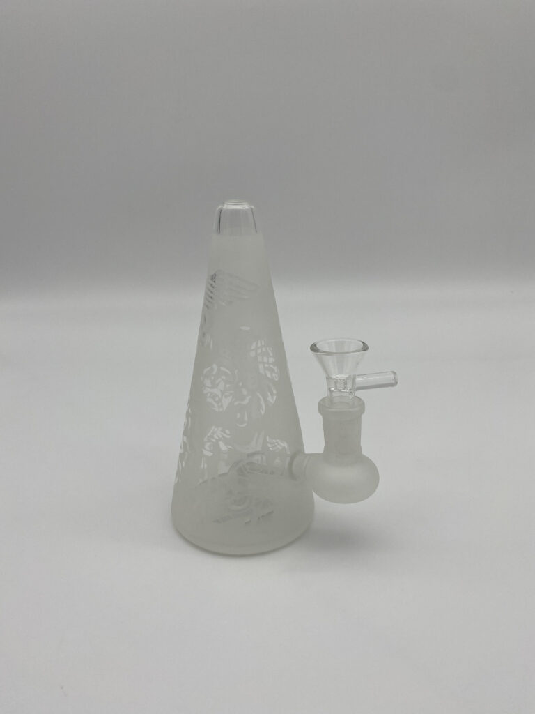 Aztek Frosted Cone Bong 15cm - East Coast Bongs