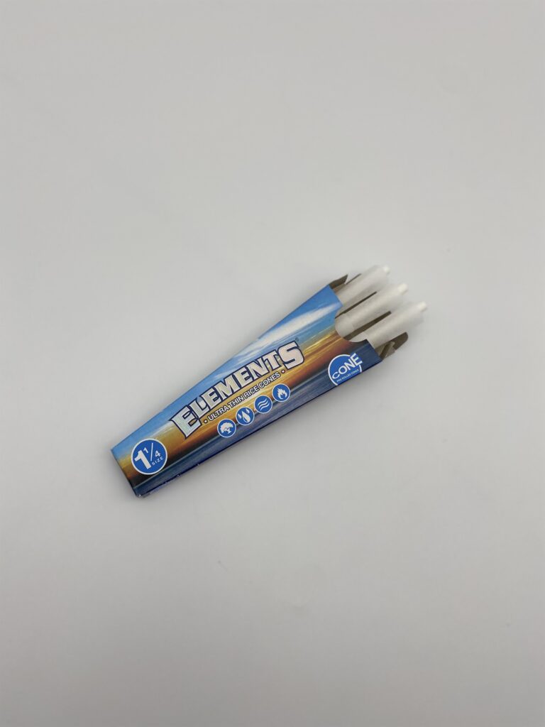 Elements Ultra Thin Rice Paper Cone 1 1/4 6pack - East Coast Bongs