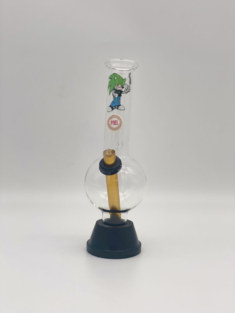 Pyrex Medium Bonza Bubble “Sonic” Bong 26cm - East Coast Bongs