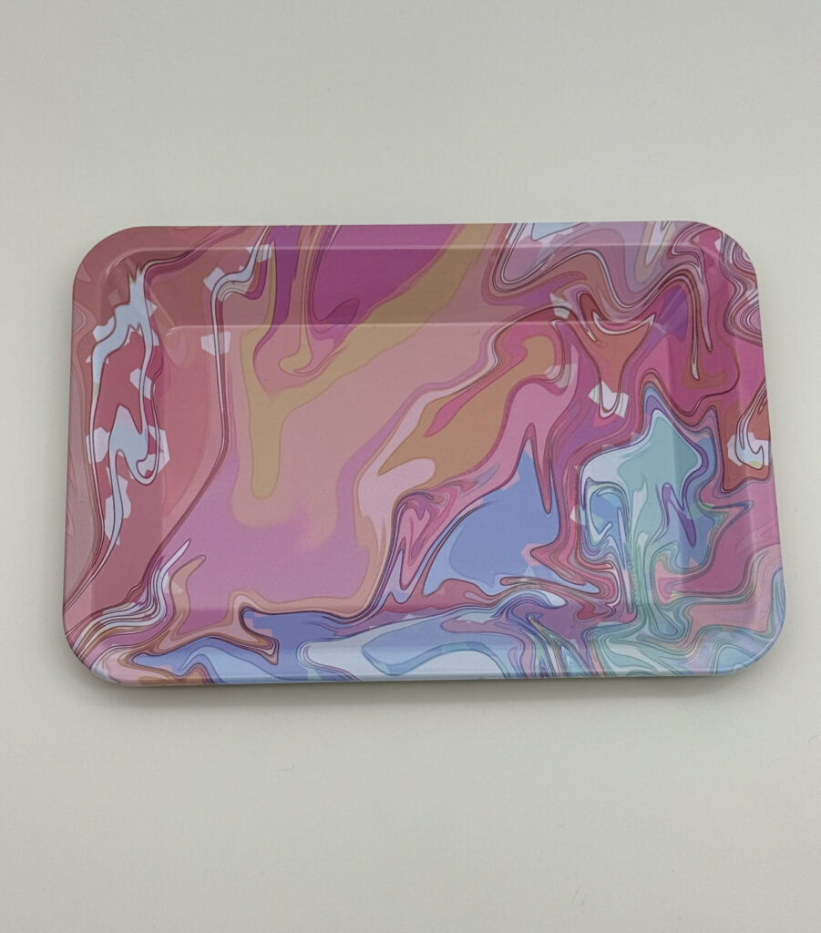 Liquid Pink Rolling tray Small - East Coast Bongs