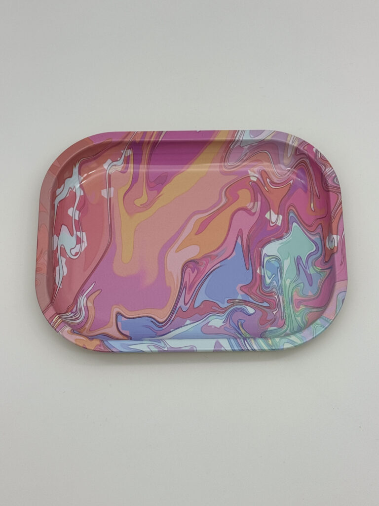 Liquid Pink 2 Rolling Tray Small - East Coast Bongs