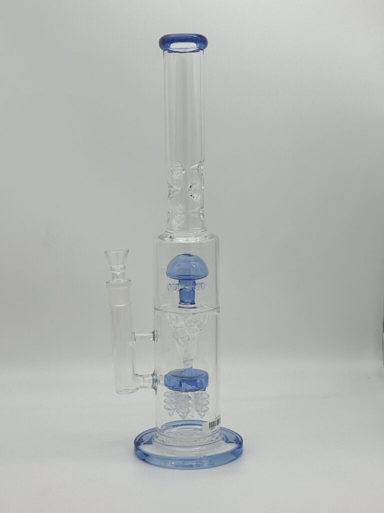 Blue Pyramid + Octo Perc Bong 35cm - East Coast Bongs