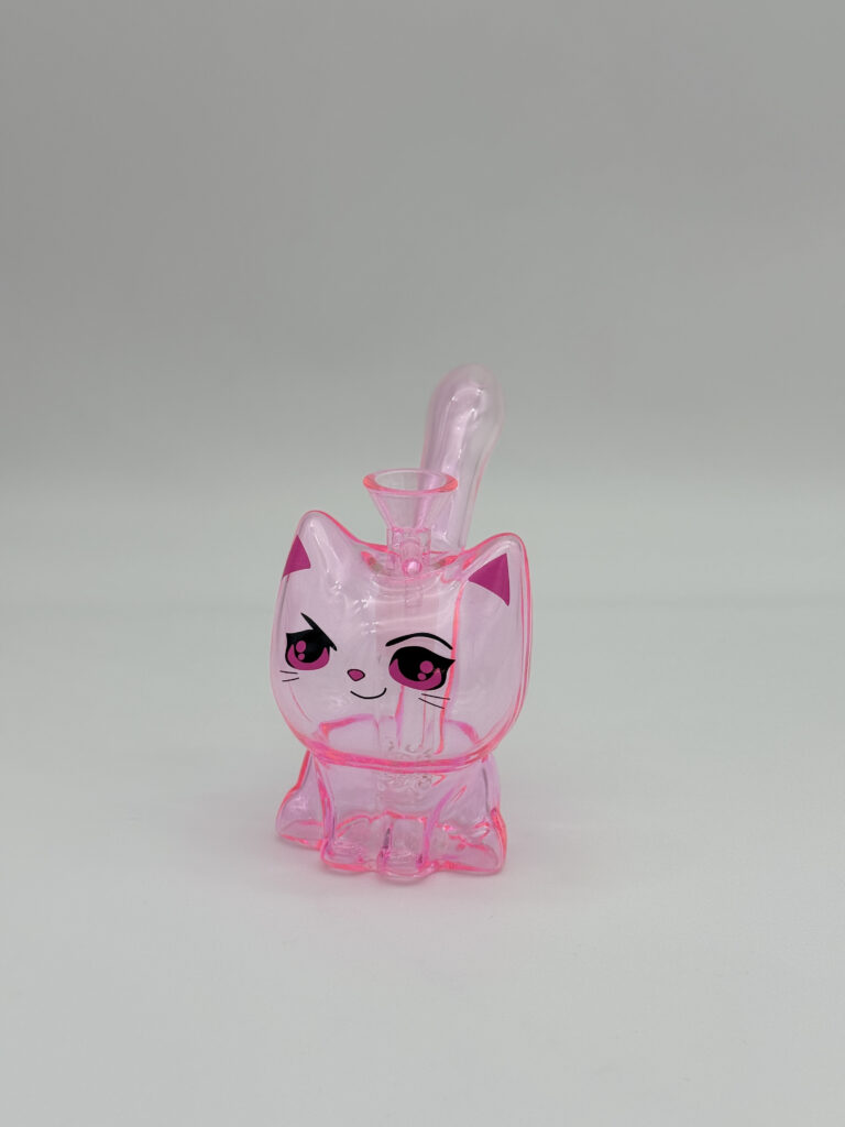 Pink Cat Small Bong 15cm - East Coast Bongs