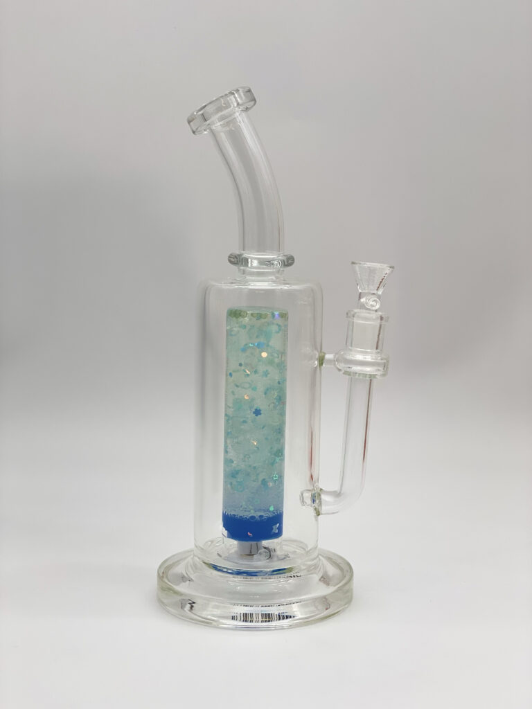Glycerin LED Bong 30cm Blue - East Coast Bongs